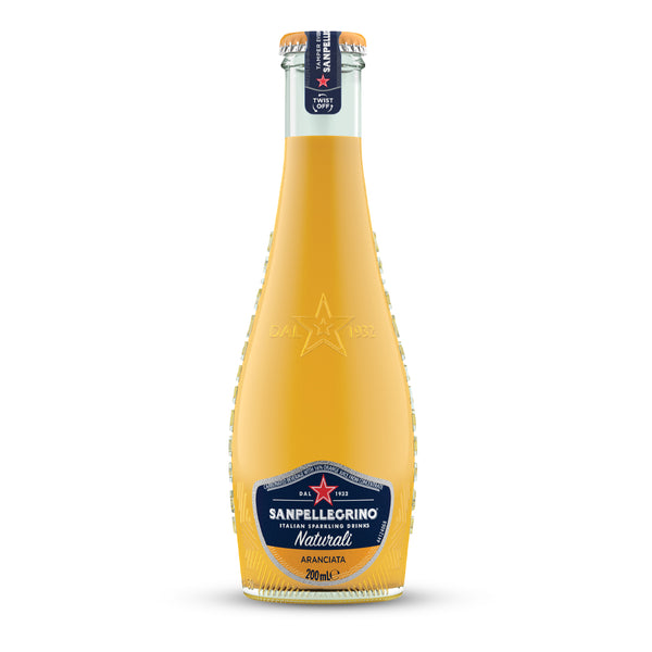 San Pellegrino Aranciata Naturali | Sparkling Orange Drink | 200ml Gla ...